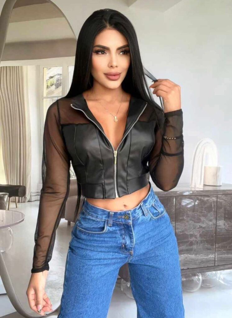 Blusa Cuerina Malla - Uwu - Actitud Glam